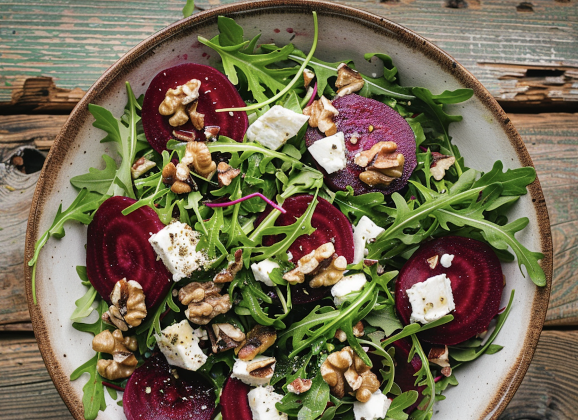 Rucola-Salat mit gerösteten Randen & Feta | Oviva Schweiz